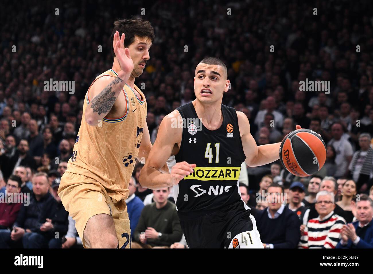 Belgrade, Serbia, 28 March 2023. Yam Madar of Partizan Mozzart Bet ...
