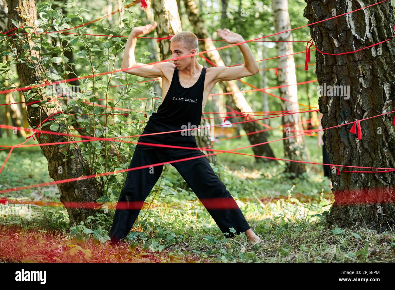 Svetlogorsk, Russia - 13.08.2022 - Performer male actor caught in red ...