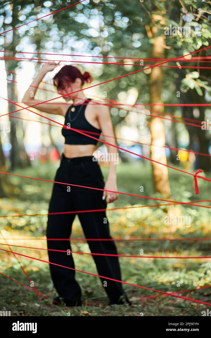 Svetlogorsk, Russia - 13.08.2022 - Performer female actor caught in red ...