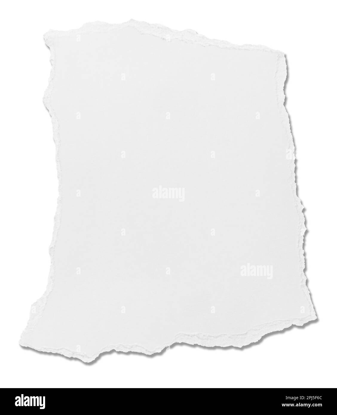 collection of white ripped pieces of paper on white background. each ...