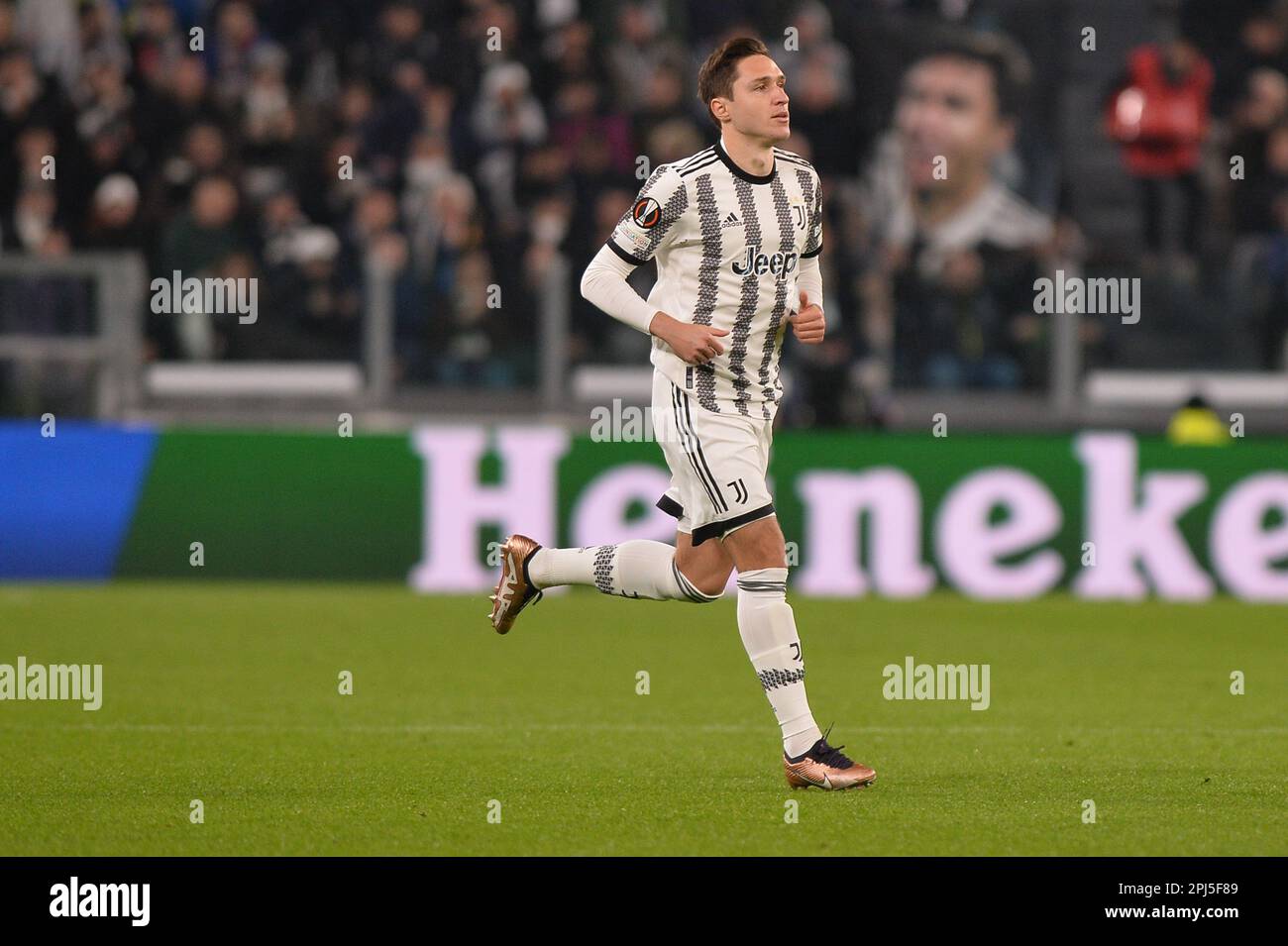 Federico Chiesa (Juventus) during the UEFA Europa League round of 16 ...