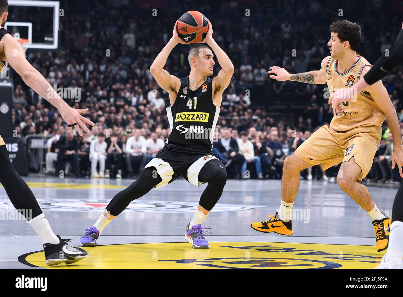 Belgrade, Serbia, 28 March 2023. Yam Madar of Partizan Mozzart Bet ...