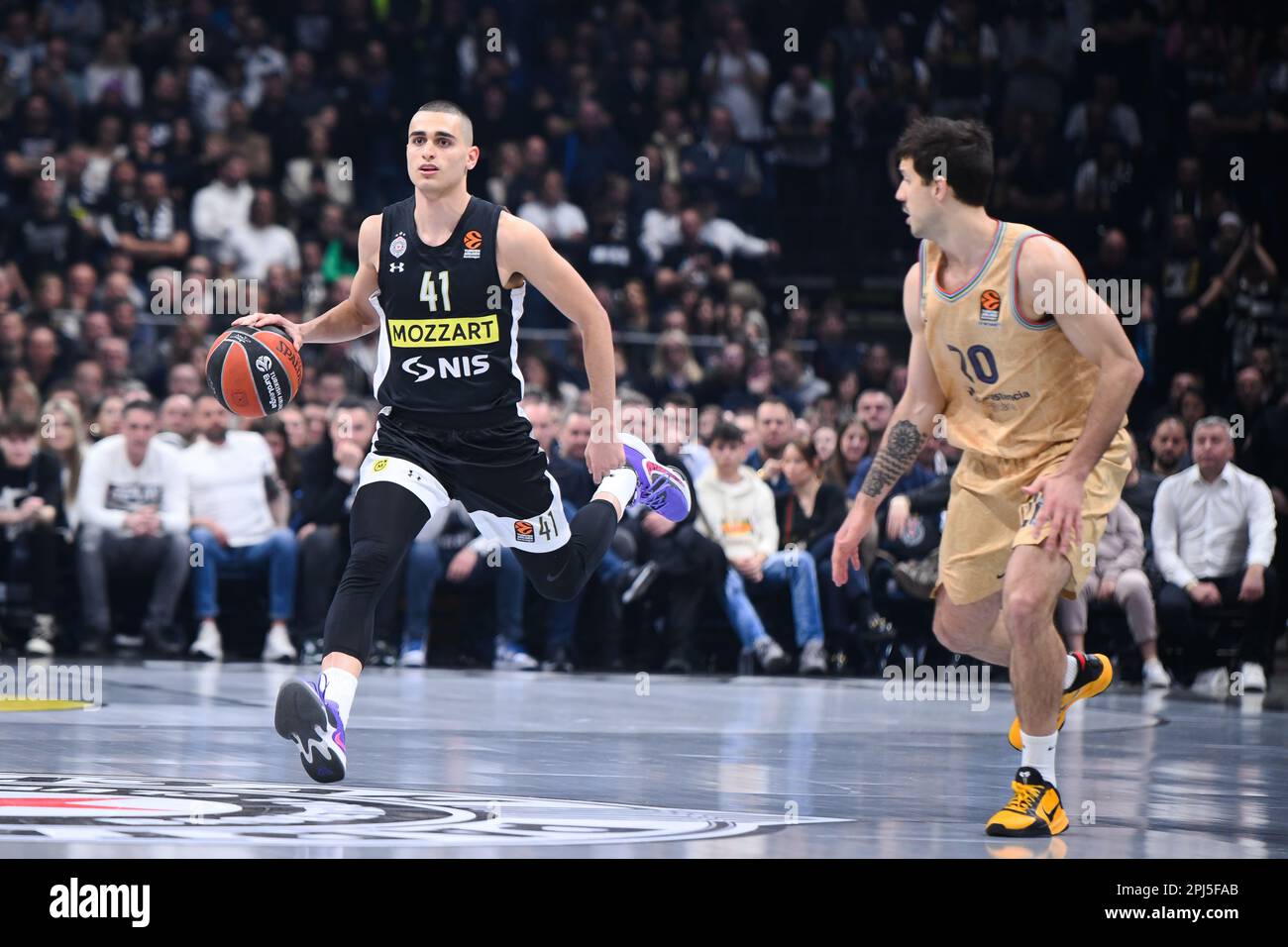 Belgrade, Serbia, 28 March 2023. Yam Madar of Partizan Mozzart Bet ...