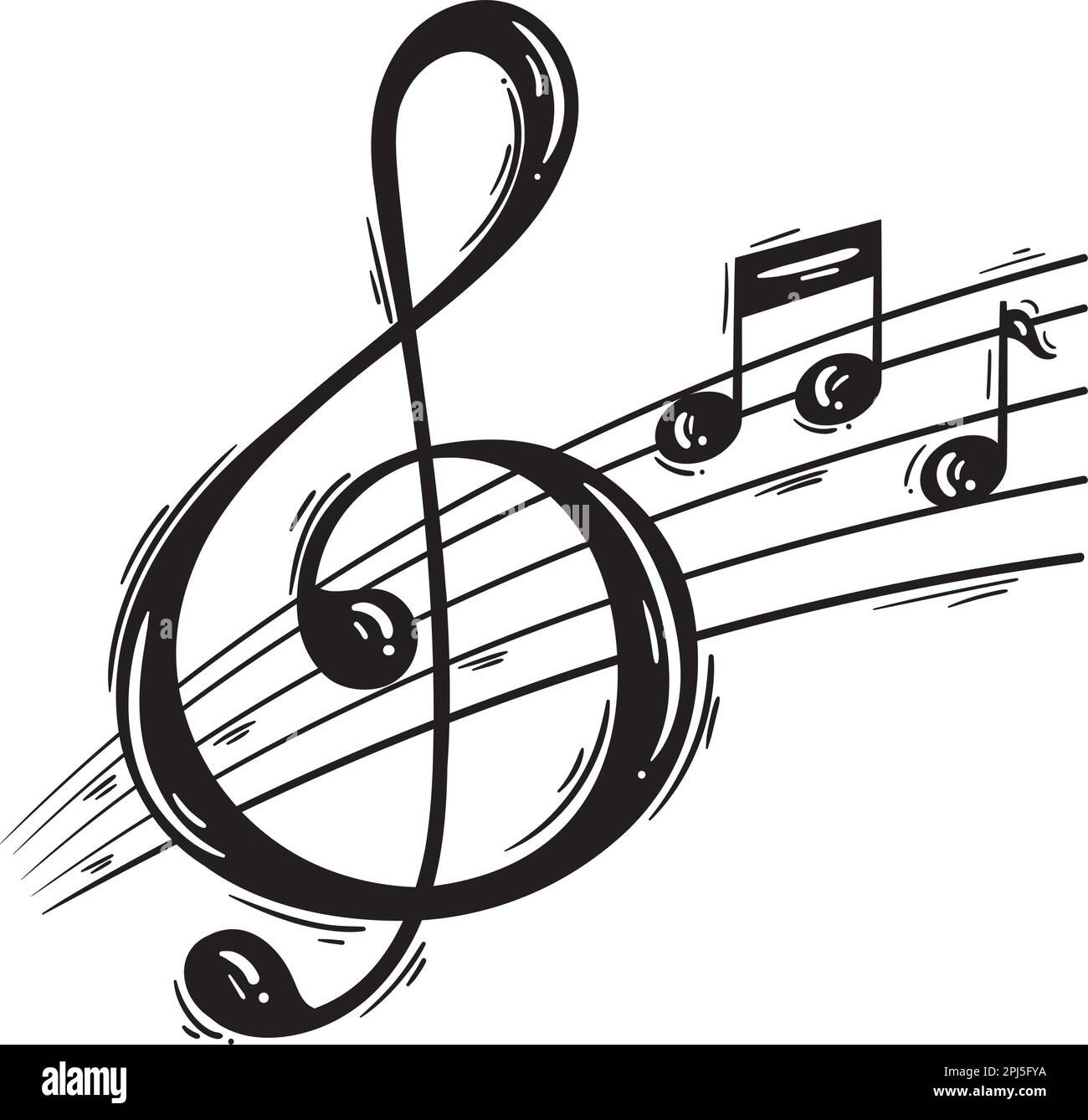 Grunge classical musical notes Stock Vector Image & Art - Alamy