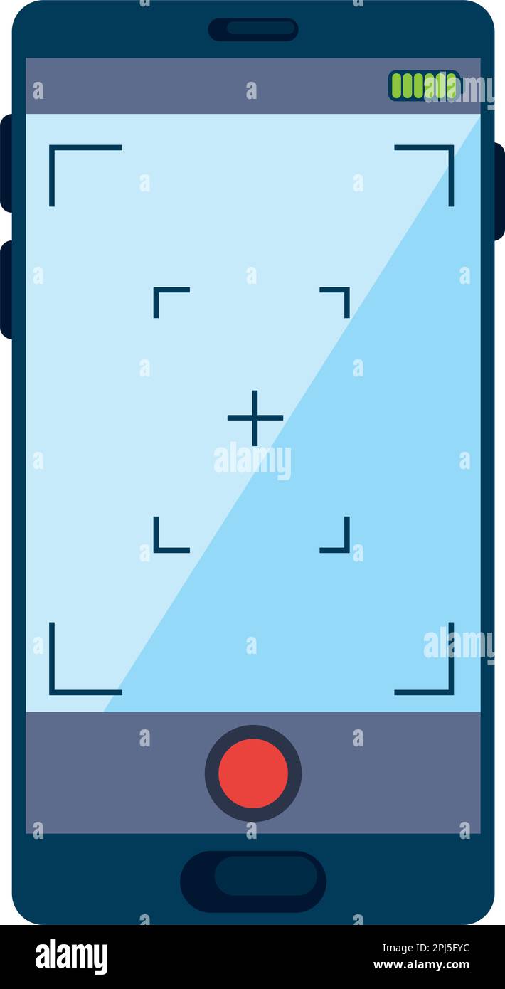 Camera in phone screen Stock Vector Image & Art - Alamy
