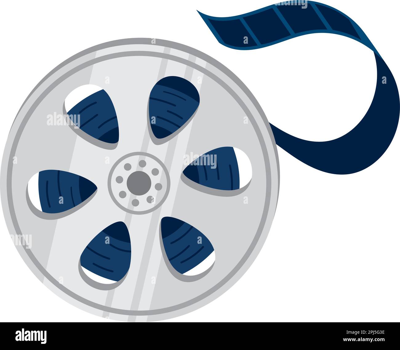 Modern film reel icon vector Stock Vector Image & Art - Alamy