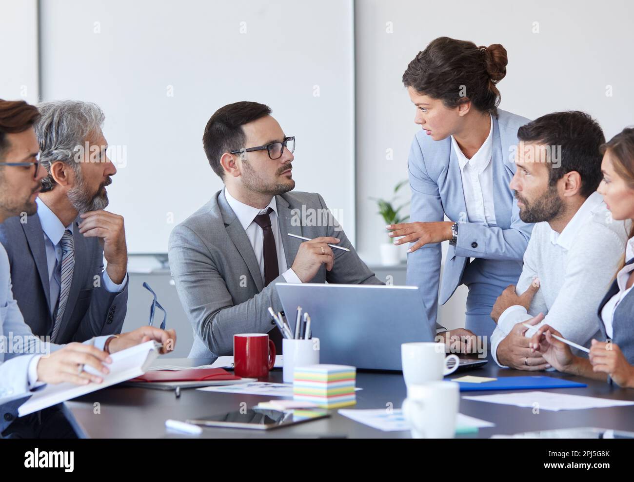 business meeting office conference team teamwork Stock Photo - Alamy