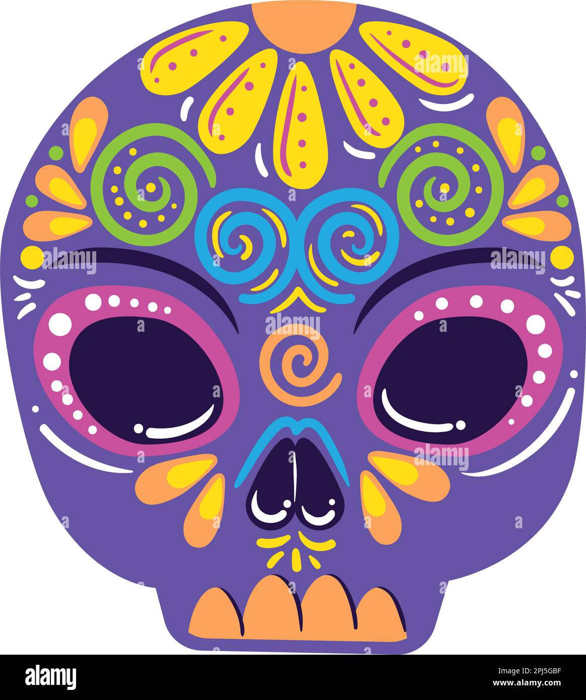 mexican culture ornate skull decoration Stock Vector Image & Art - Alamy