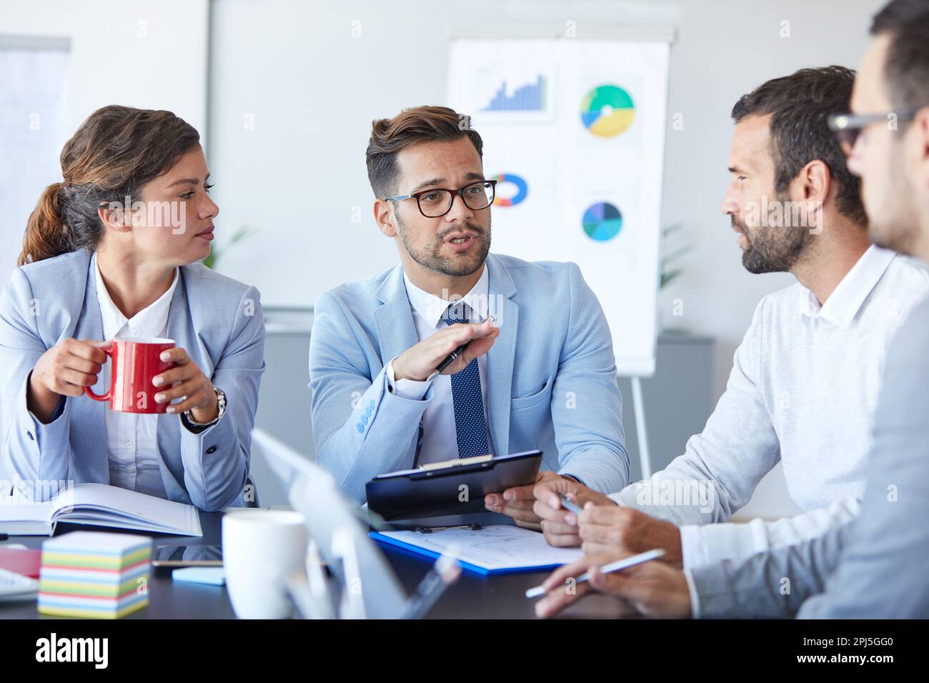 business meeting office conference team teamwork Stock Photo - Alamy