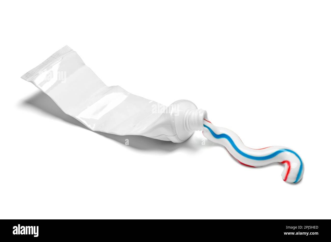 toothpaste white tube hygiene used empty Stock Photo - Alamy
