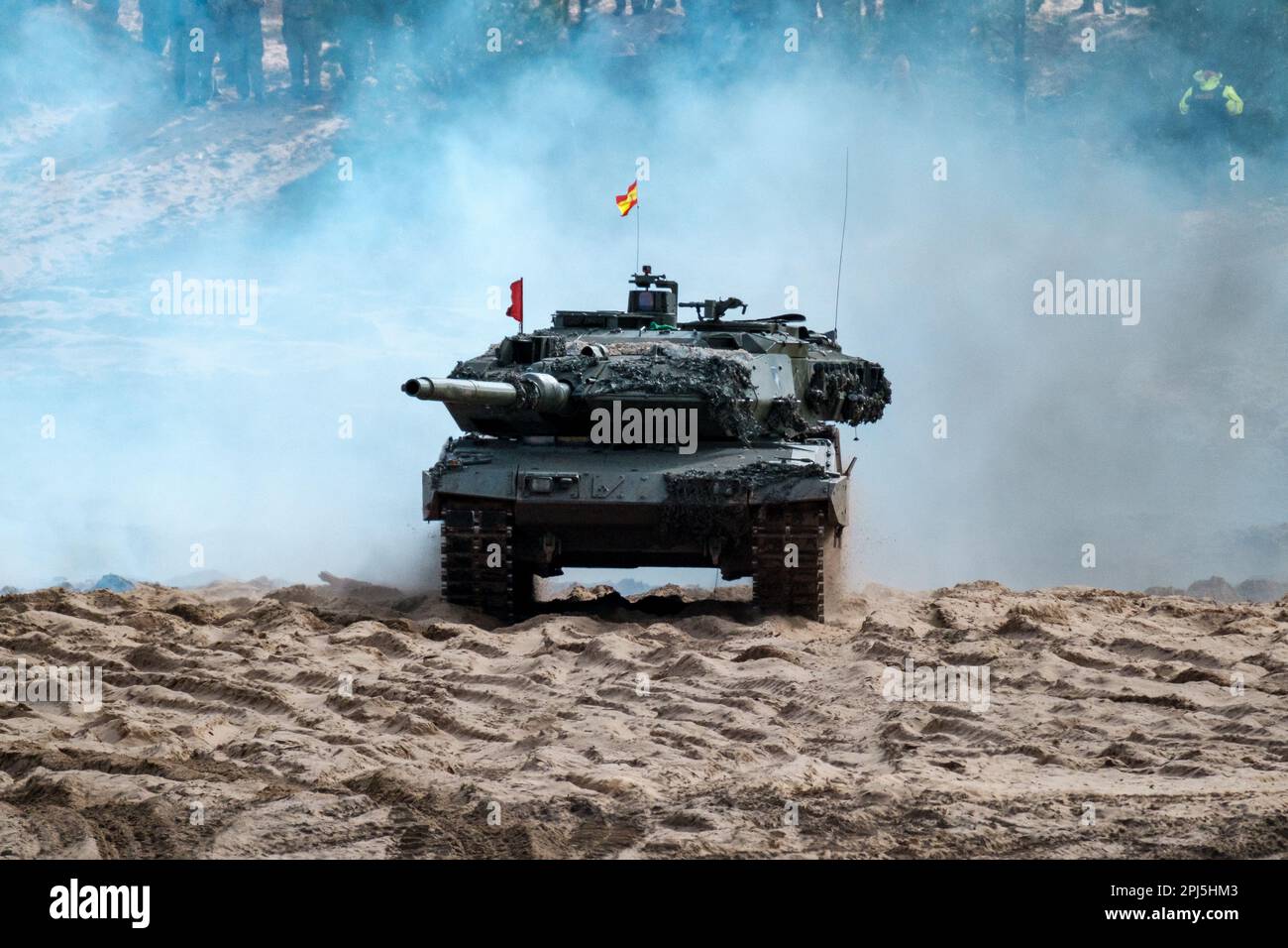 ADAZI, LATVIA, MARCH 29, 2023 - Spanish army Leopard 2 Main Battle Tank ...