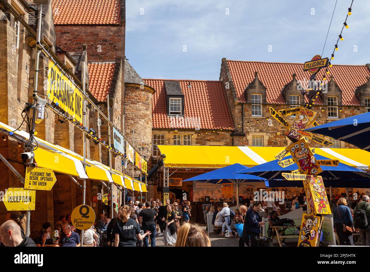 The Pleasance Courtyard during the Edinburgh Festival Stock Photo - Alamy