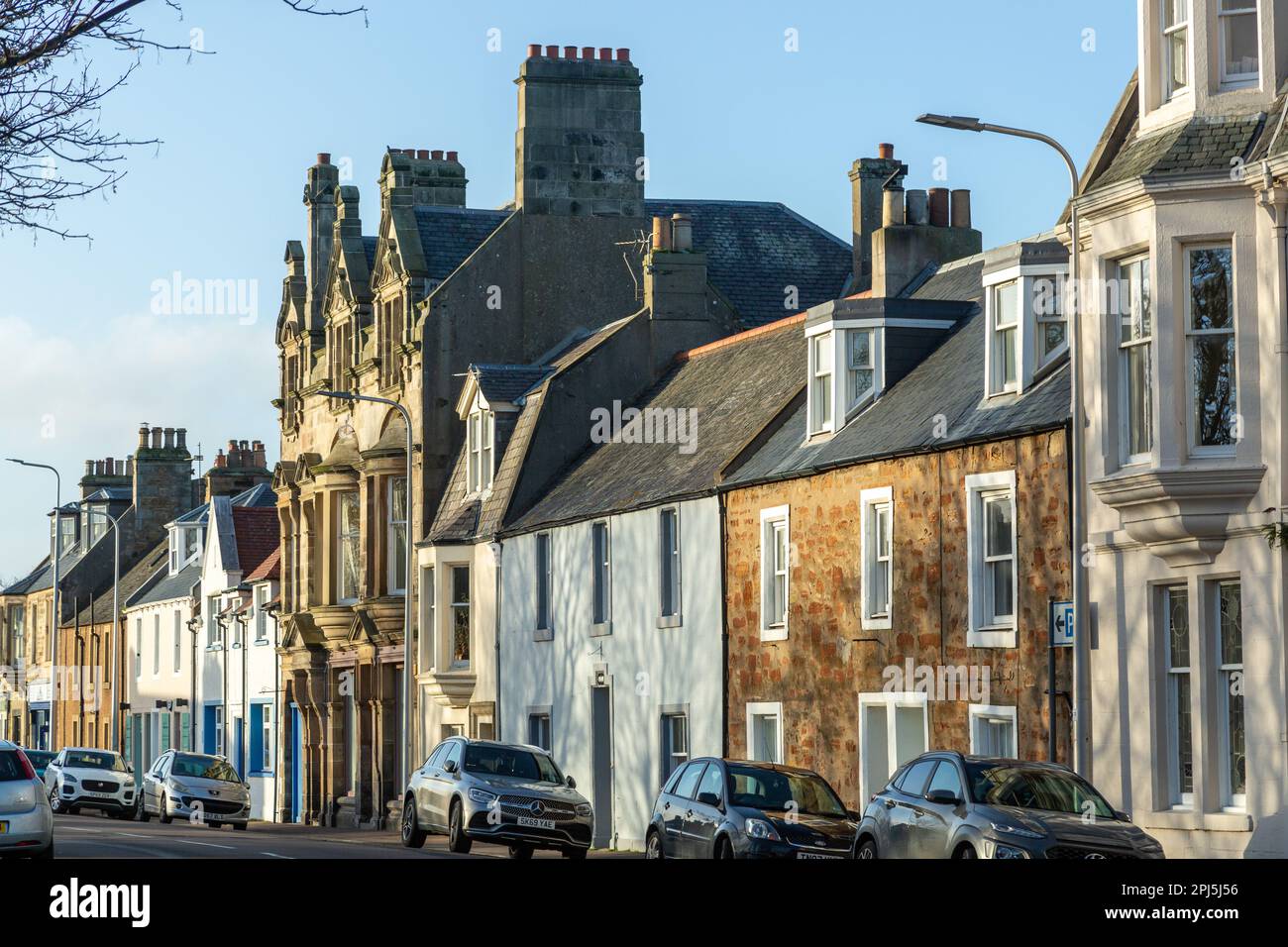 High Street in Elie Fife Stock Photo - Alamy