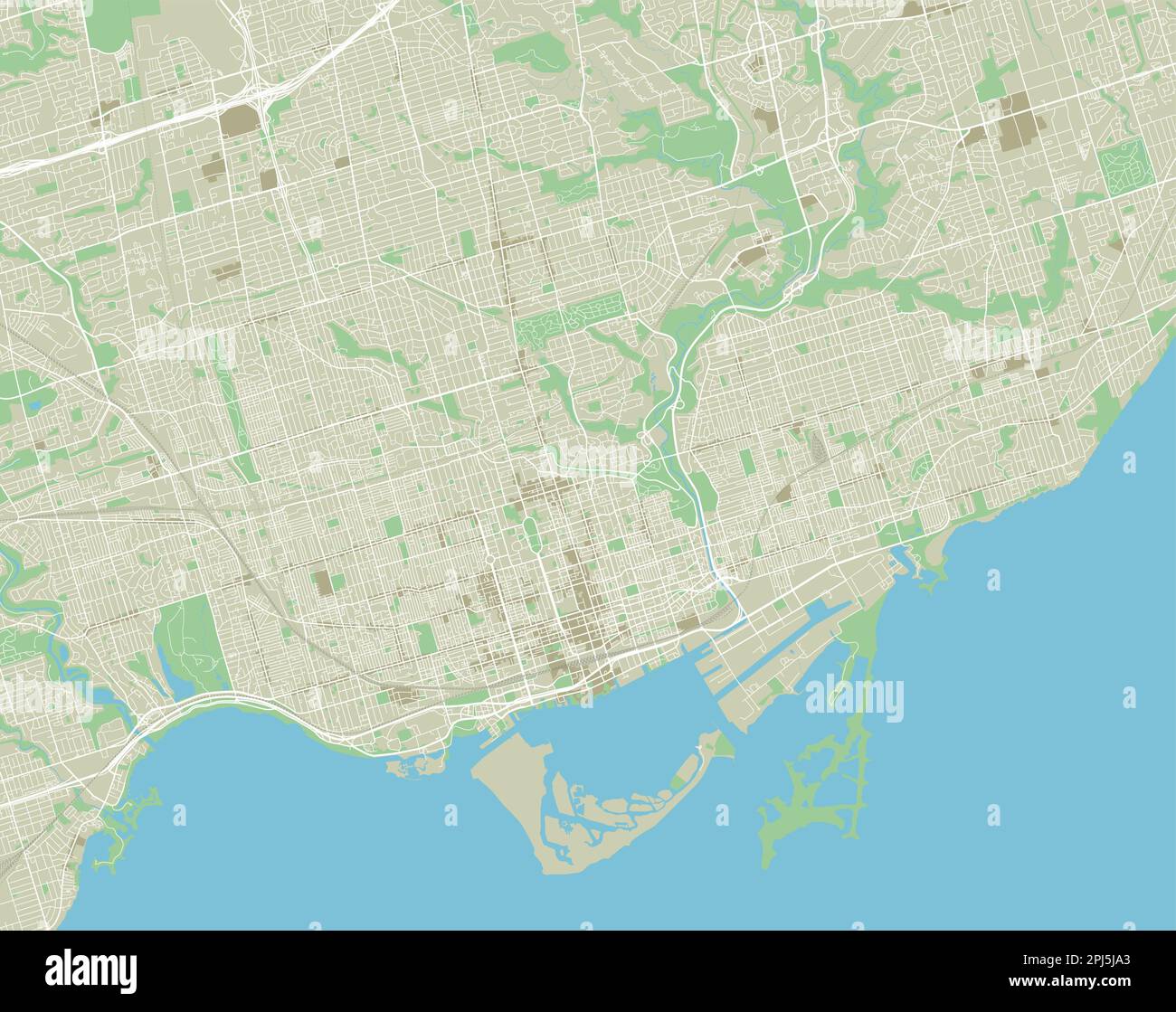 Vector city map of Toronto with well organized separated layers Stock Vector Image & Art - Alamy