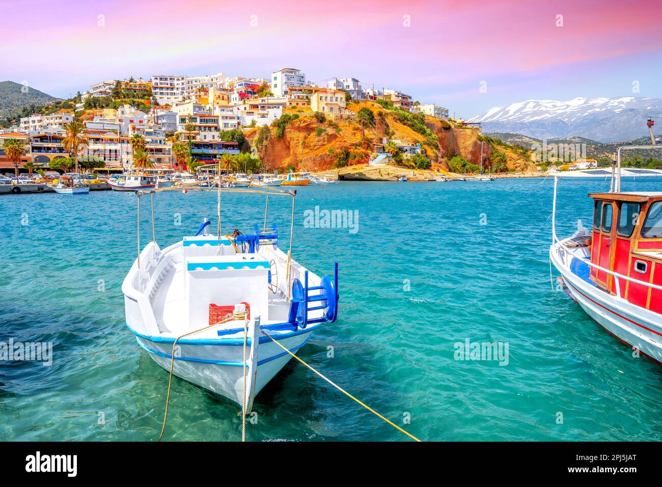Agia Galini, Crete, Greece Stock Photo - Alamy