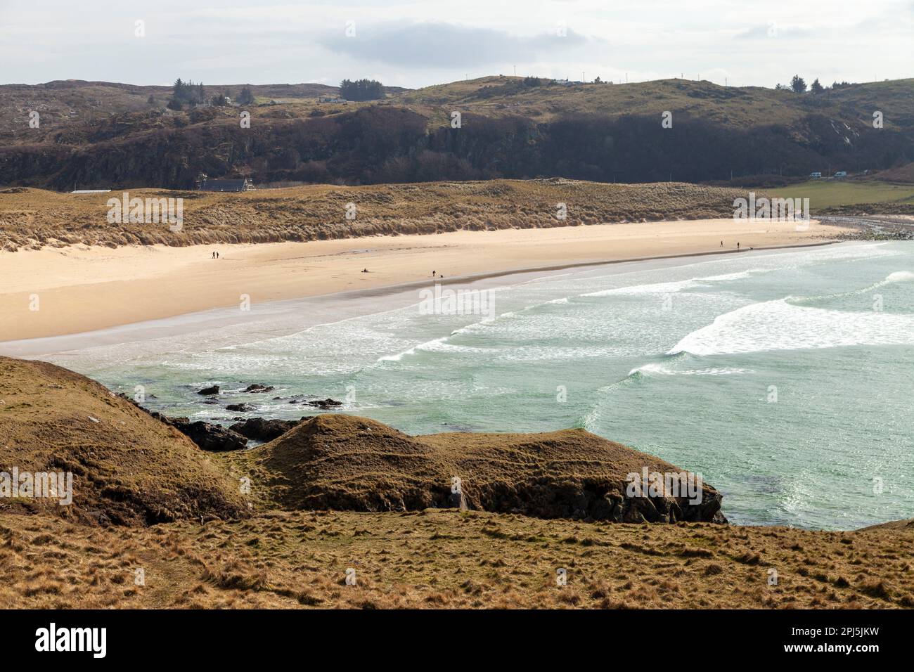 Looking down to Farr Bay from the little hill Ard Beag near Bettyhill ...