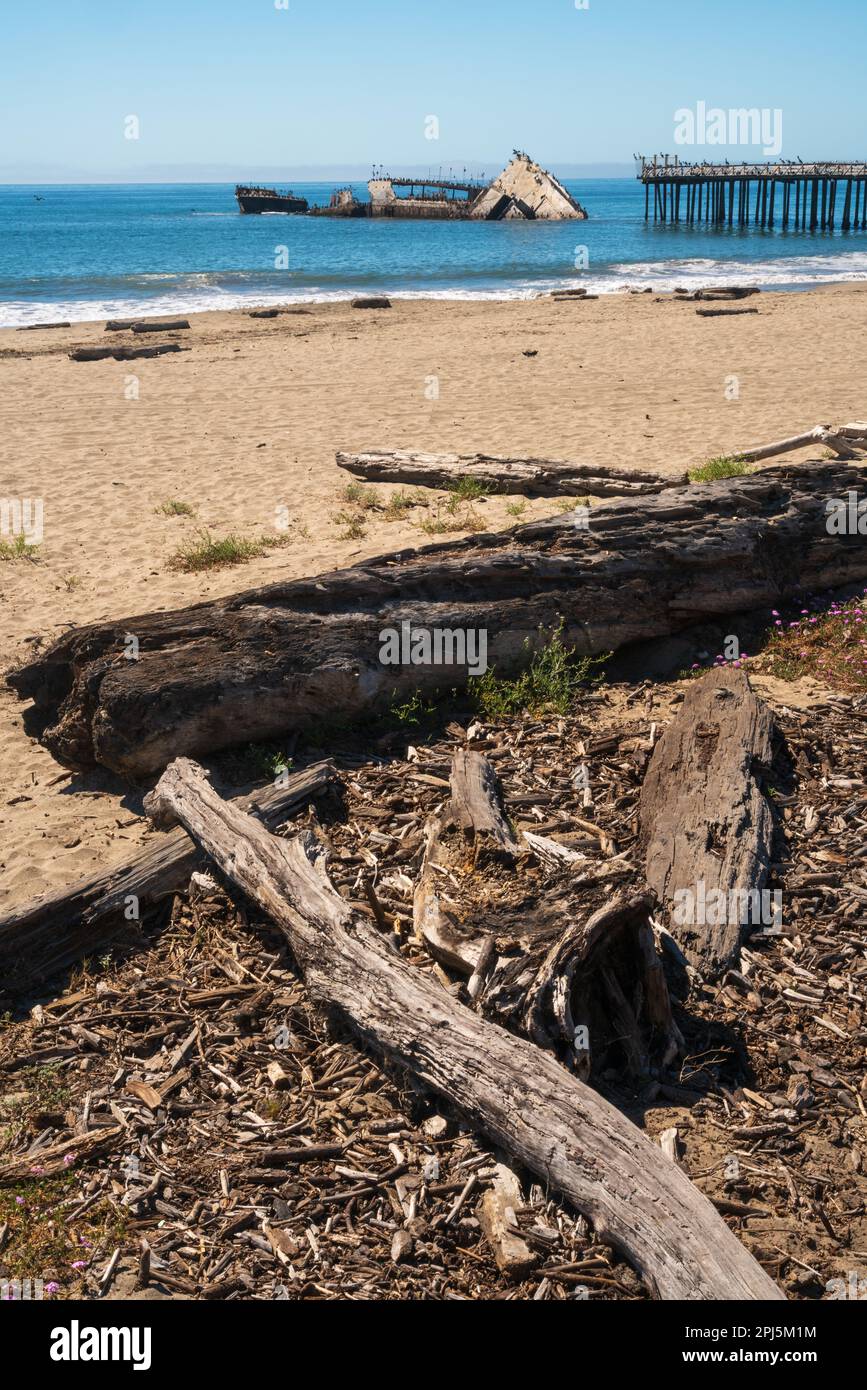 Sea Cliff State Beach in Aptos, California Stock Photo - Alamy