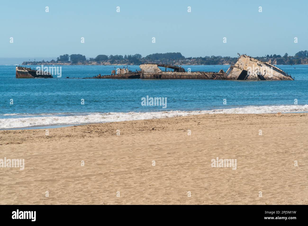 Sea Cliff State Beach in Aptos, California Stock Photo - Alamy