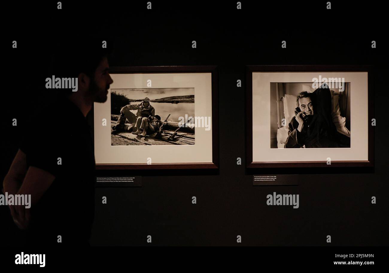 Two works from the Robert Capa exhibition, 'Retrospective', at the ...
