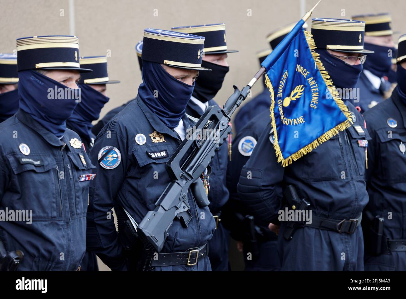 GIGN members from French Guiana attend a ceremony in tribute to French ...