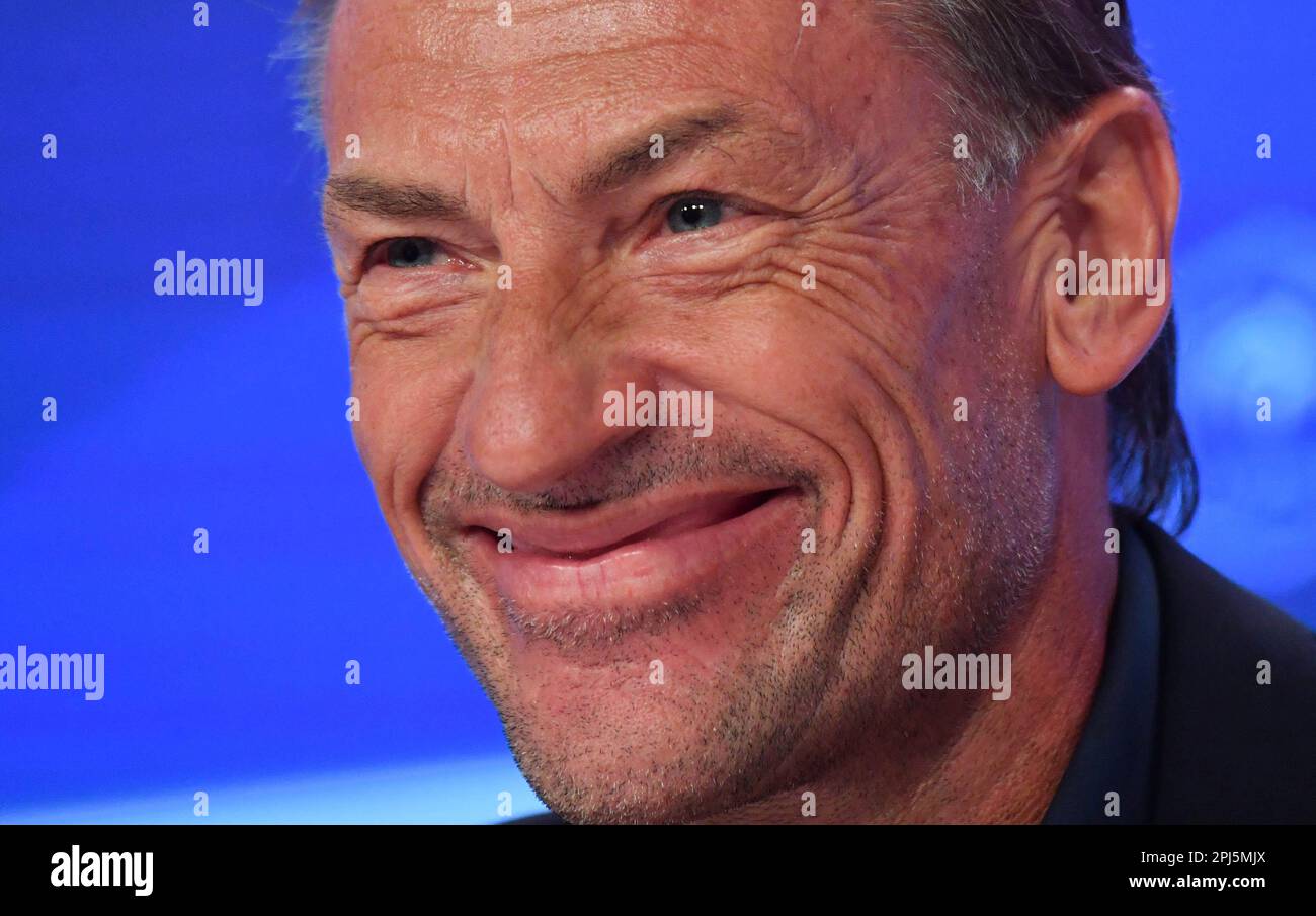 Paris, France. 31st Mar, 2023. Herve Renard during his first press ...