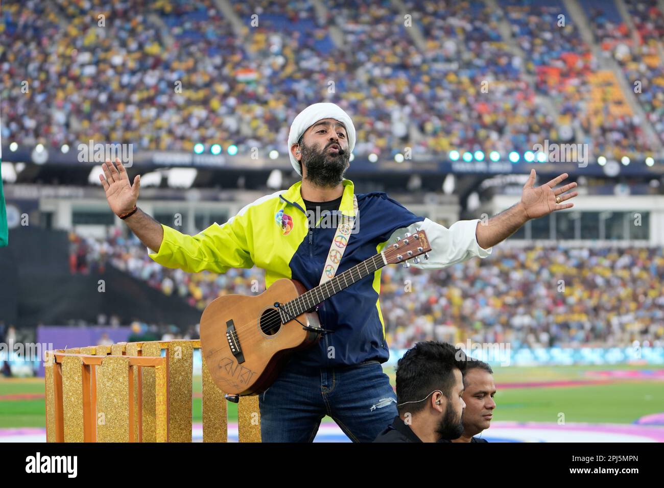 Bollywood singer Arijit Singh performs during the inauguration of the ...