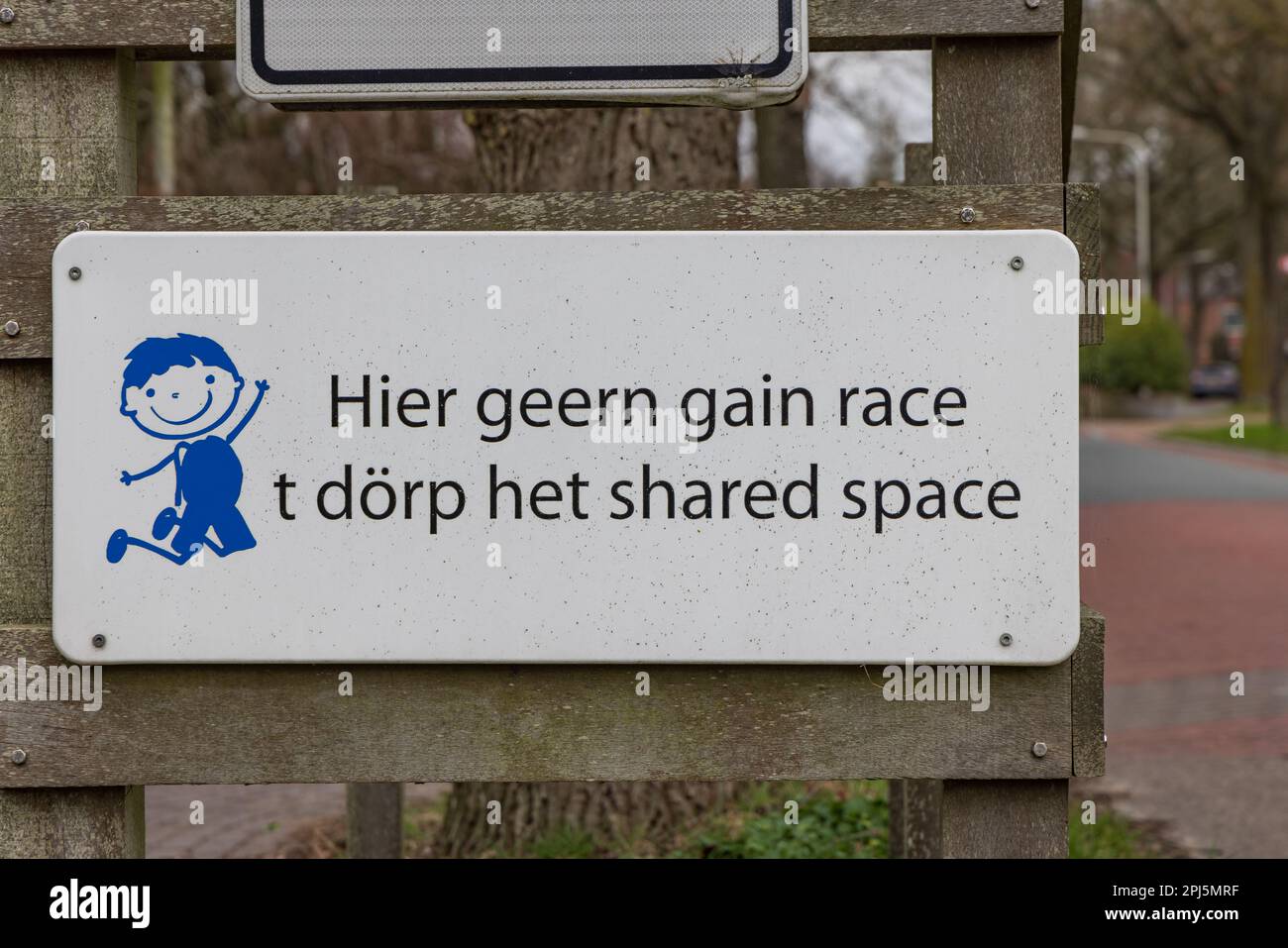 Onnen,The Netherlands - March 20, 2023: Warning sign with text in ...