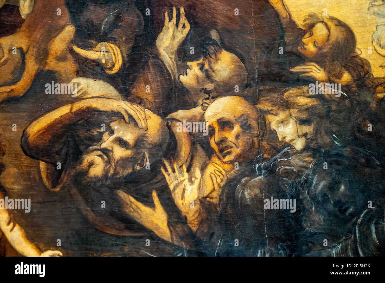 Leonardo da Vinci's unfinished painting, 'The Adoration of the Magi' (1481) recently restored ...