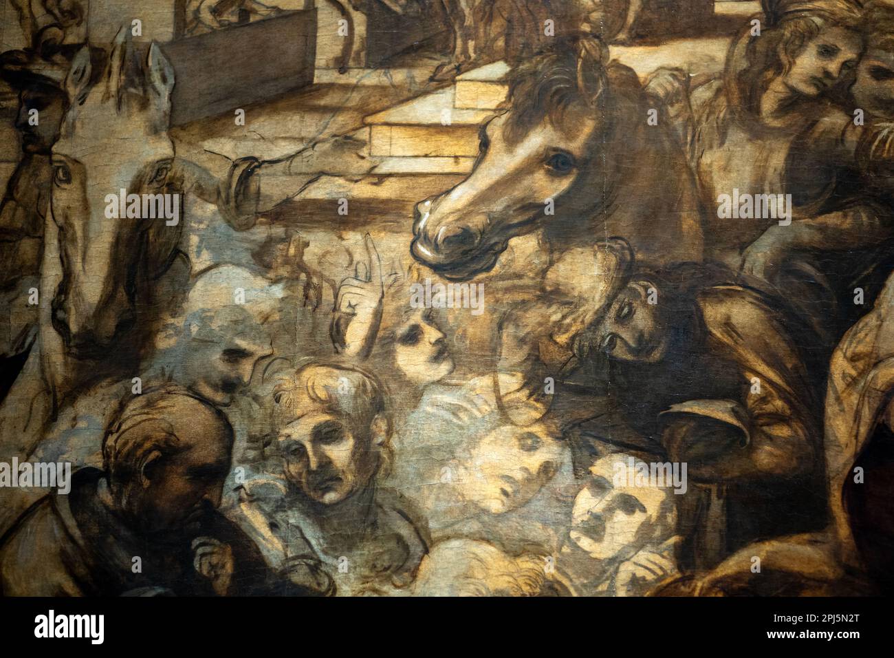 Leonardo da Vinci's unfinished painting, 'The Adoration of the Magi ...