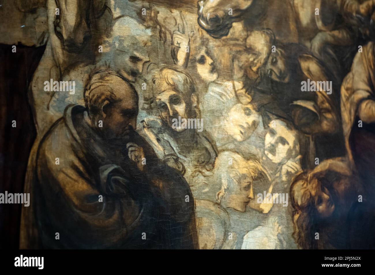 Leonardo da Vinci's unfinished painting, 'The Adoration of the Magi ...