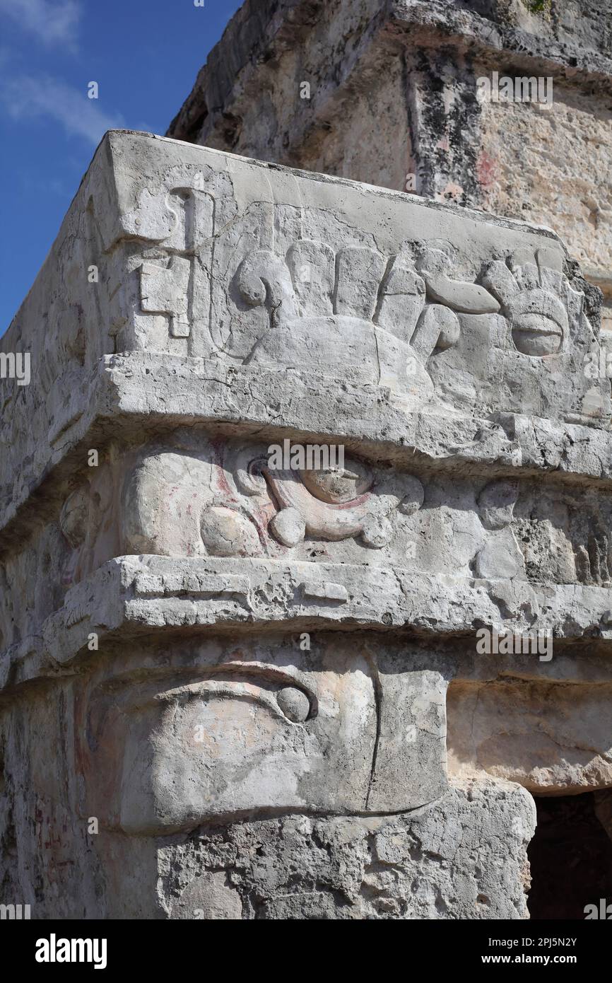 Corner frieze of he Temple of the Frescoes dating to c11th century ...