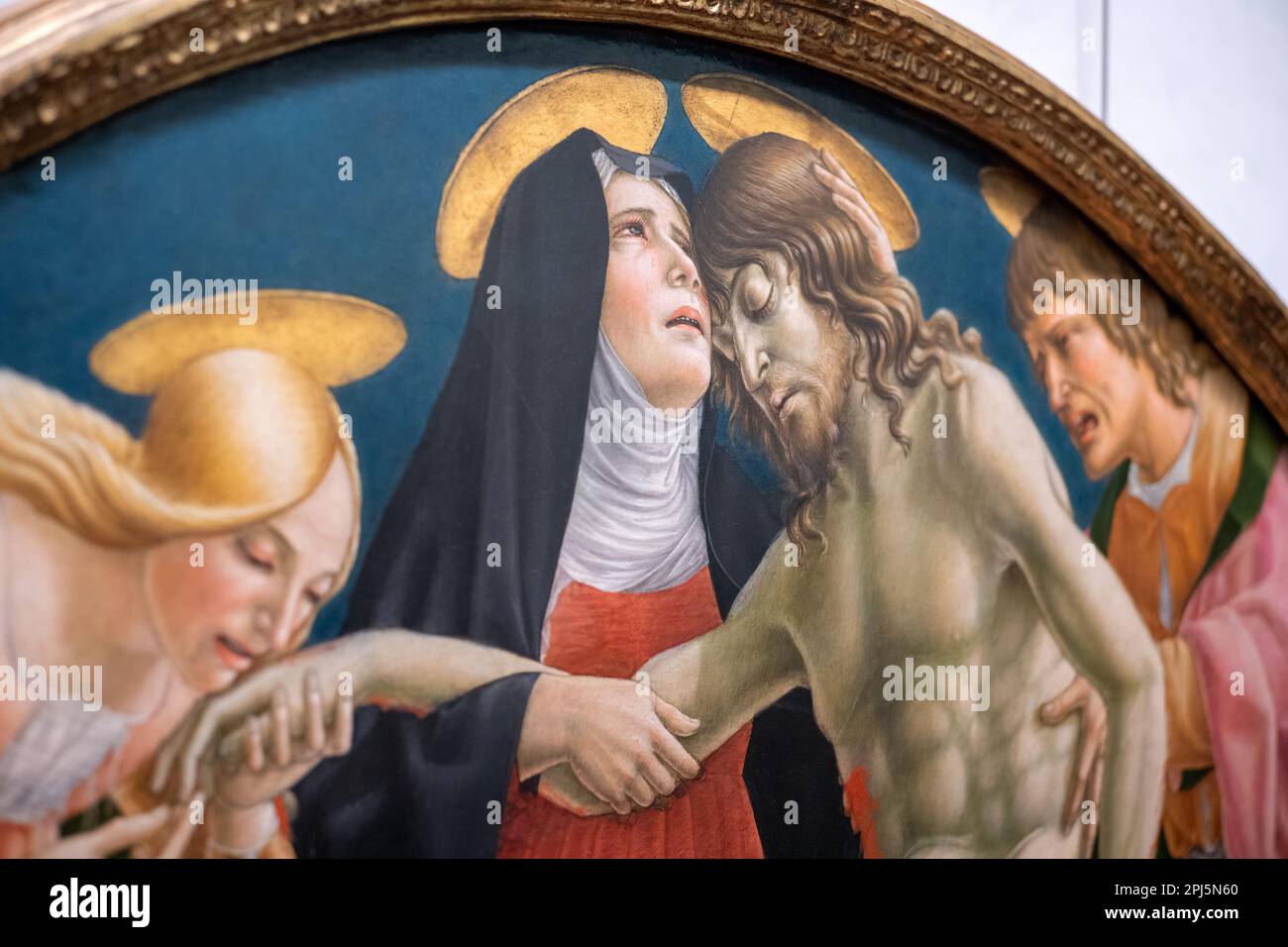 Details of 'Lamentation over the Body of Christ' (c. 1491) by Italian ...