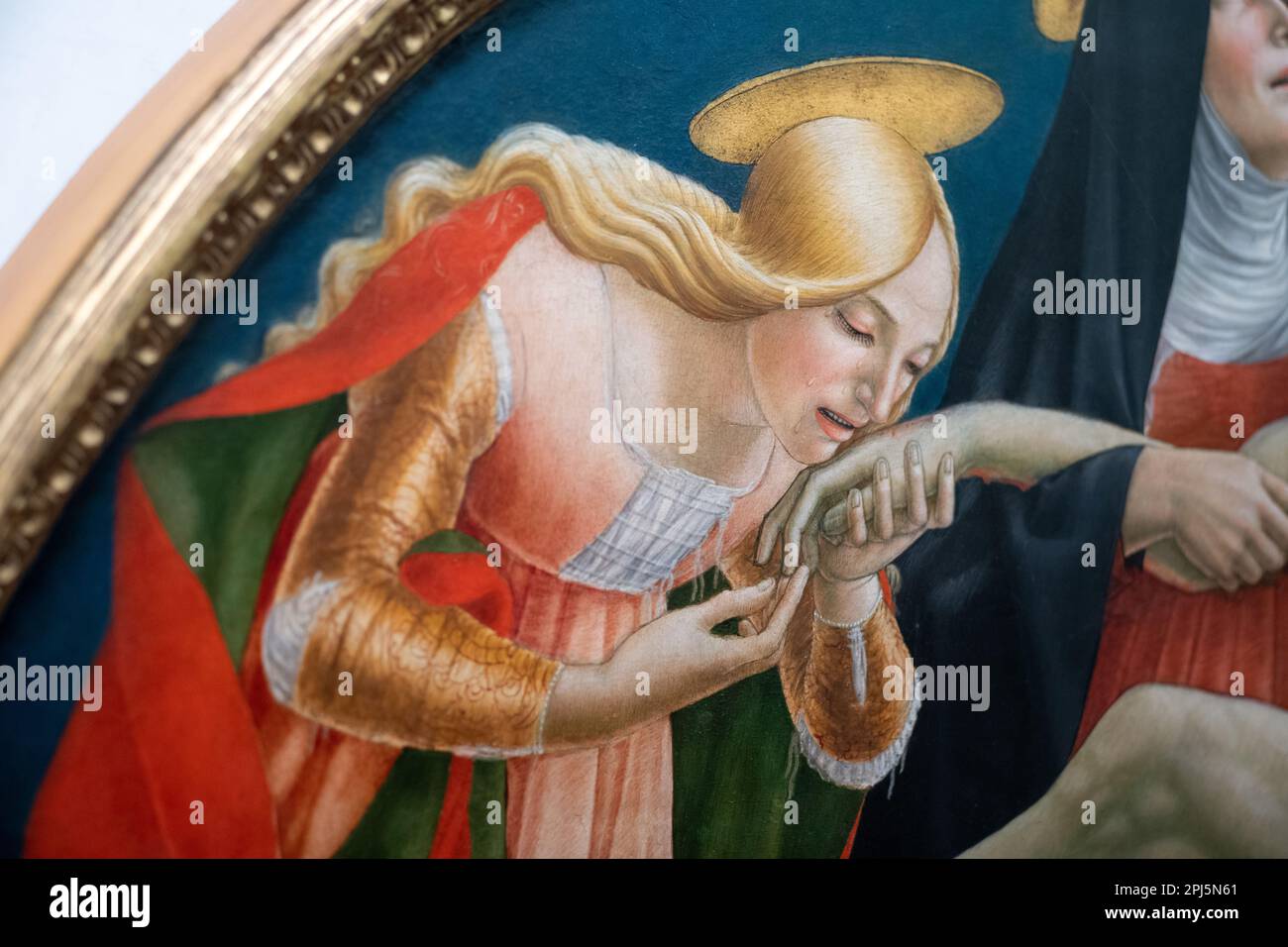 Details of 'Lamentation over the Body of Christ' (c. 1491) by Italian ...