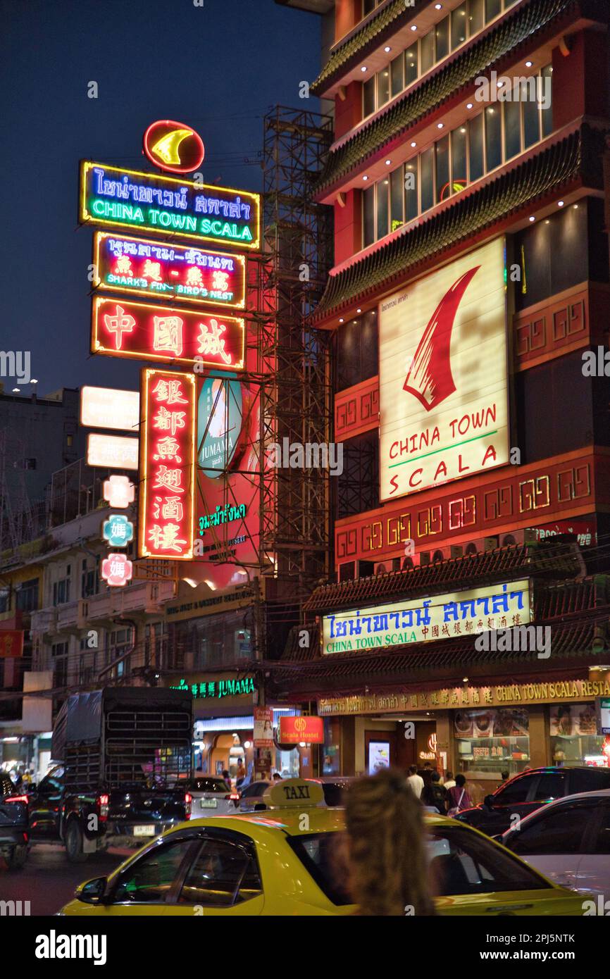 Neon billboard thailand hi-res stock photography and images - Alamy