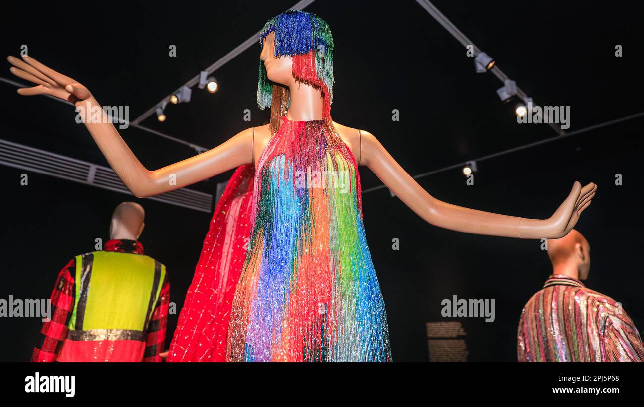 London, UK. 31st Mar, 2023. "The Fringe Dress", with thousands of ...