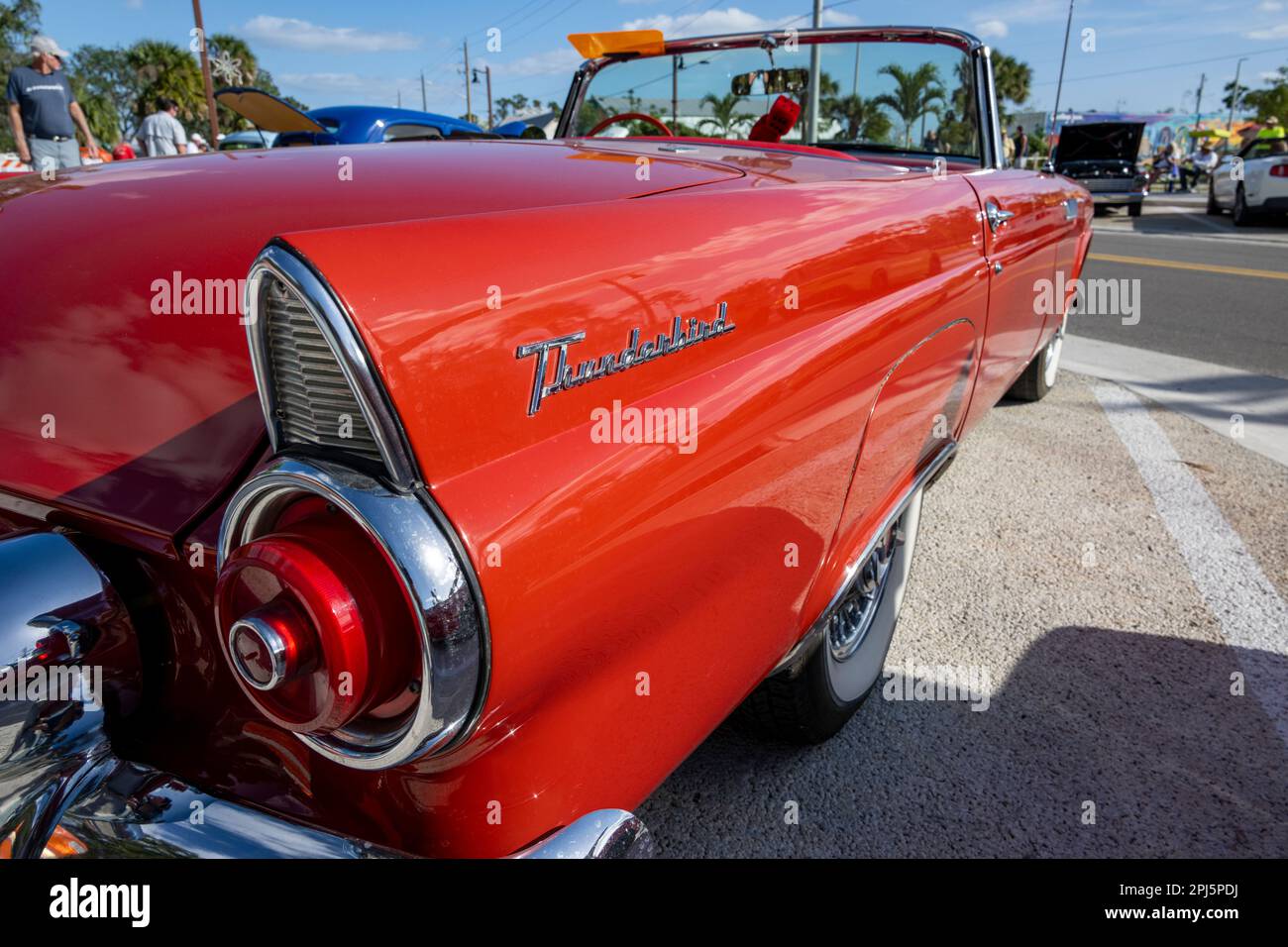 Red Thunderbird at Dearborn Street, Englewood, Florida Stock Photo - Alamy