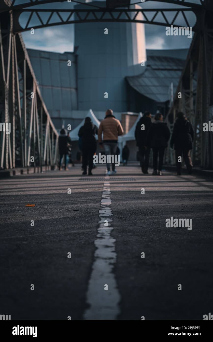 Diverse group on a bridge hi-res stock photography and images - Alamy
