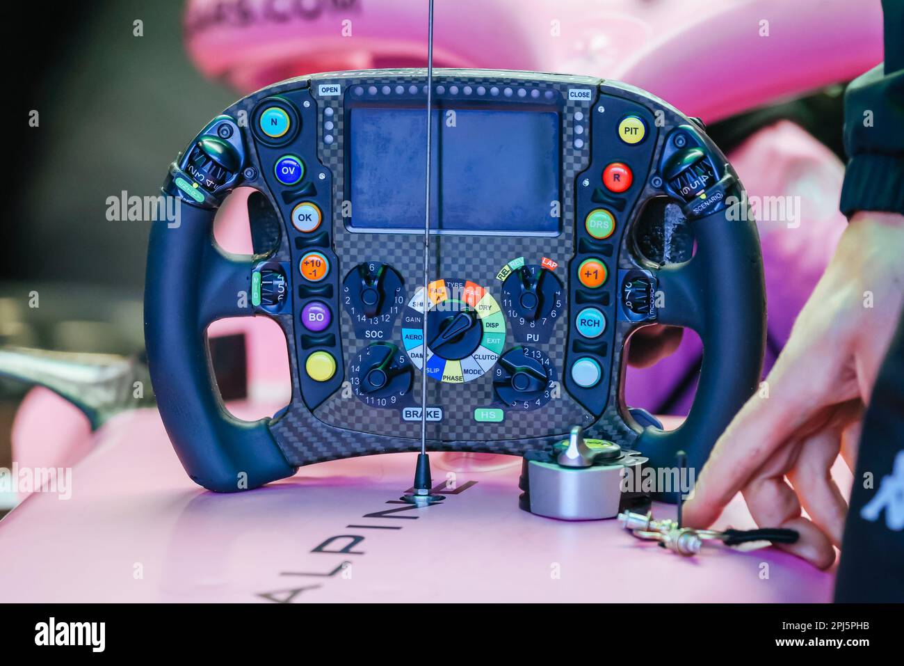F1 steering wheel alpine Banque de photographies et d’images à haute ...