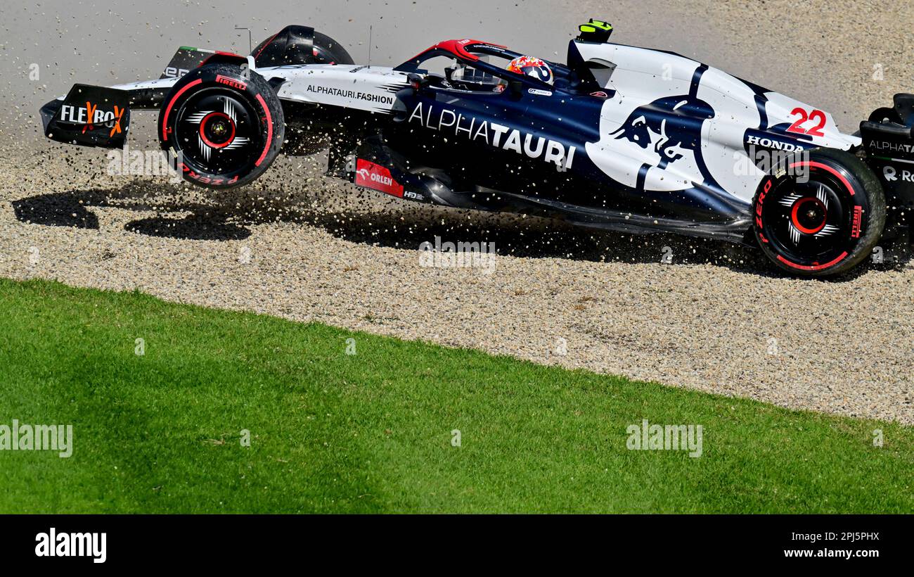 Melbourne, Australia. 31st Mar, 2023. #22 Yuki Tsunoda (JPN, Scuderia AlphaTauri), F1 Grand Prix ...