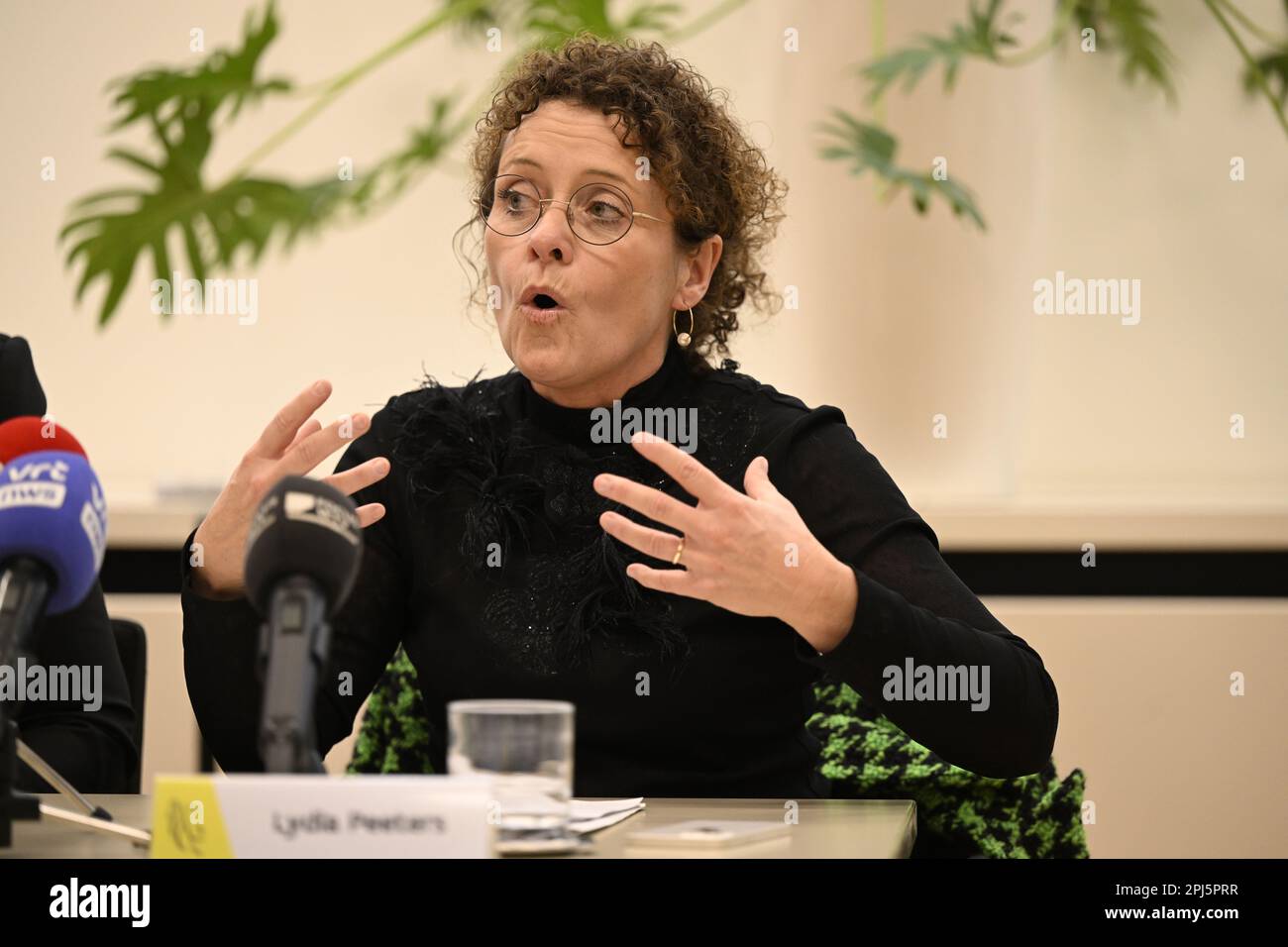 Flemish Minister of Mobility, Public Work Lydia Peeters pictured during ...
