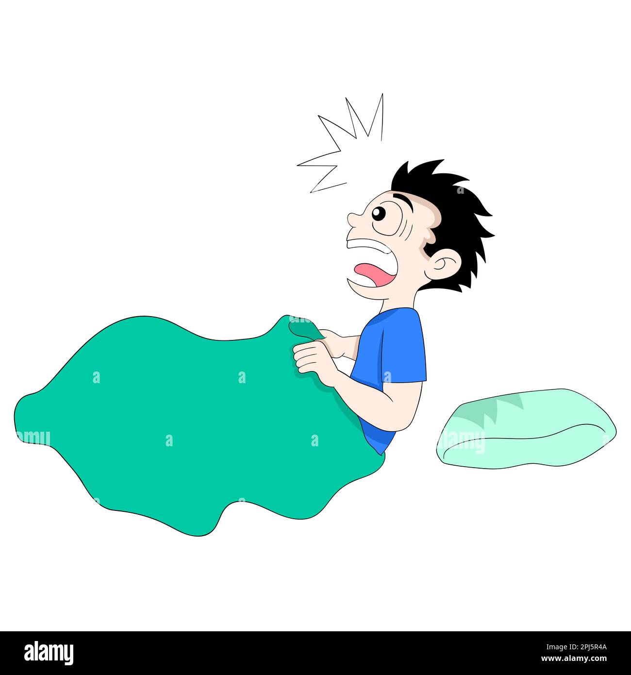 Man wake up male Stock Vector Images - Alamy