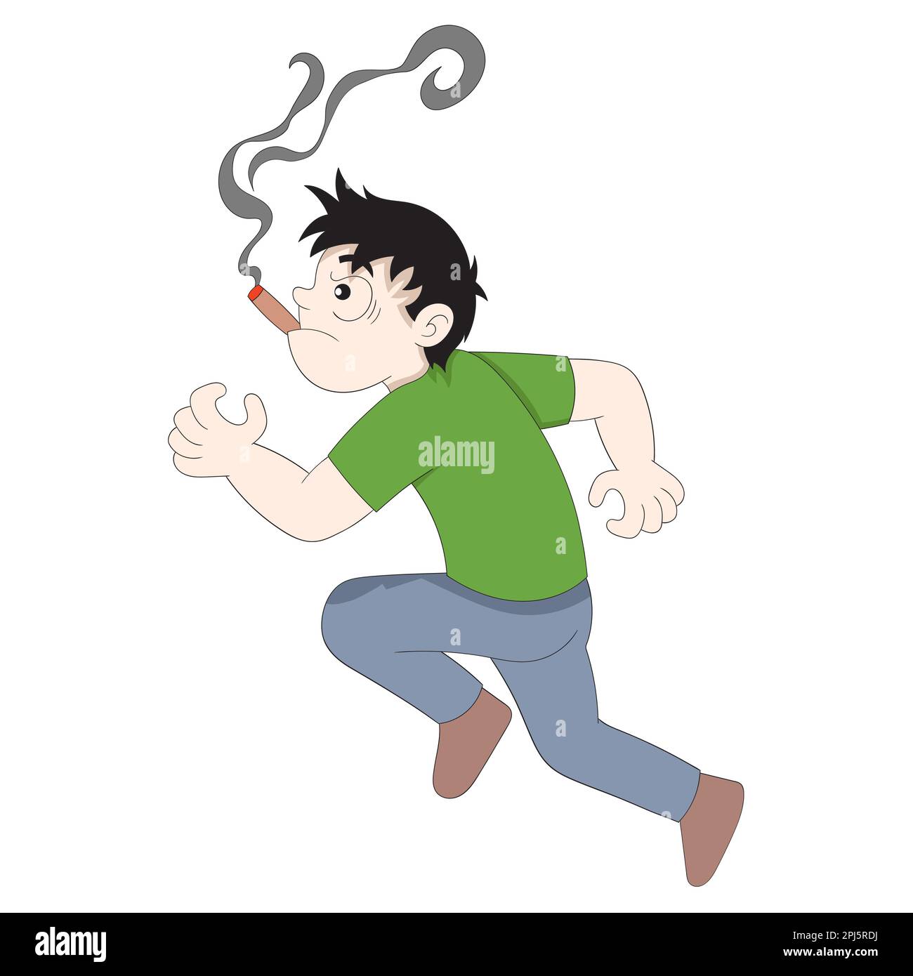 Cartoon character with cigarette hi-res stock photography and images ...