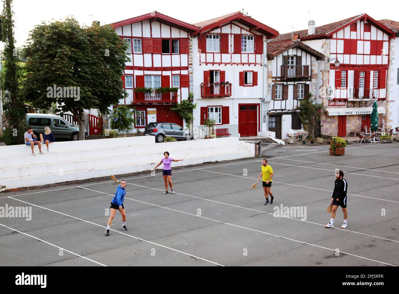France, Aquitaine, Pyrenees Atlantiques, Basque Country, Ainhoa, Ainhoa ...