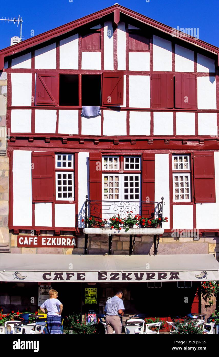 France. Pyrenees-Atlantiques (64) Basque Country. The traditional ...