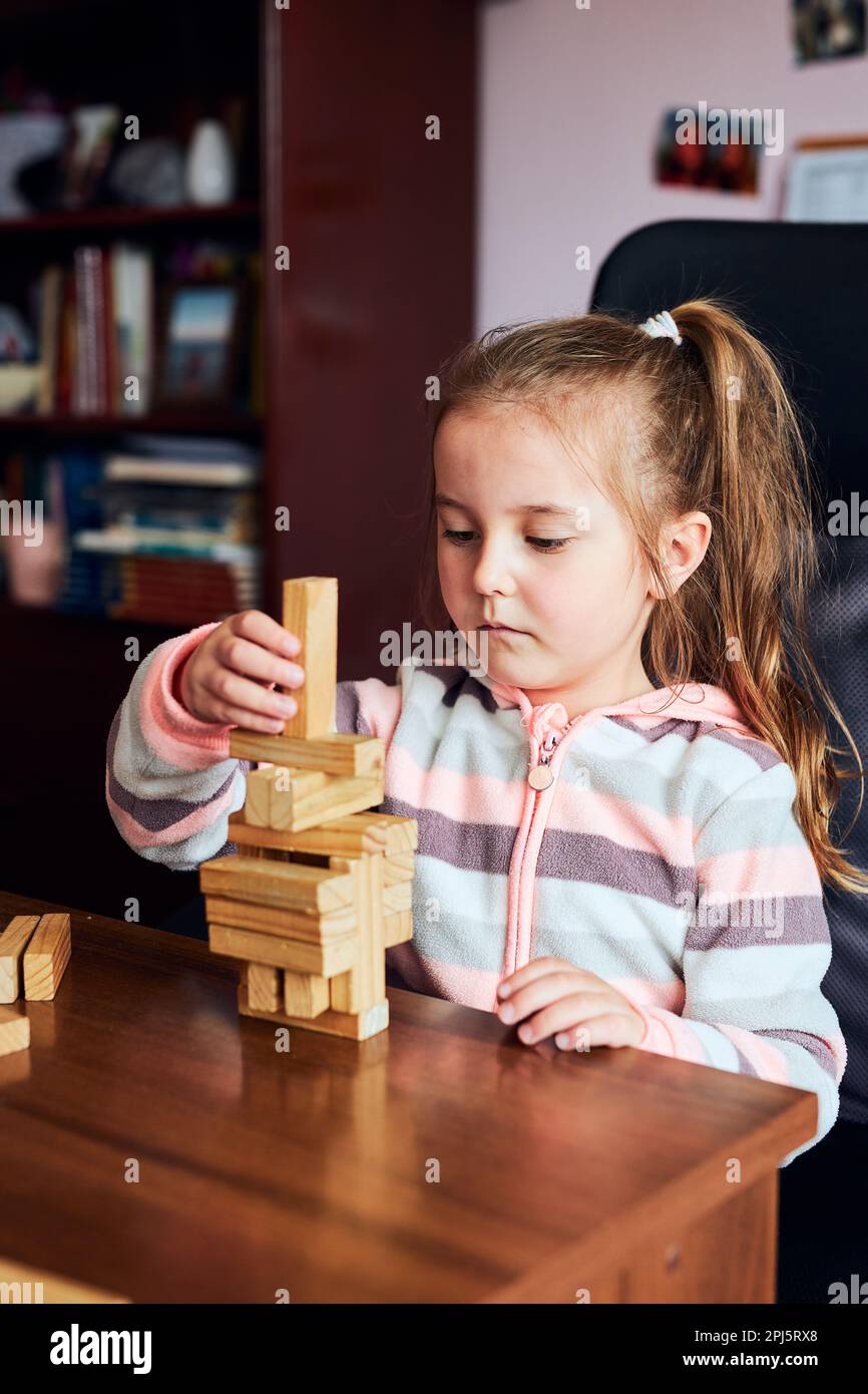 Toy brick tower hi-res stock photography and images - Alamy