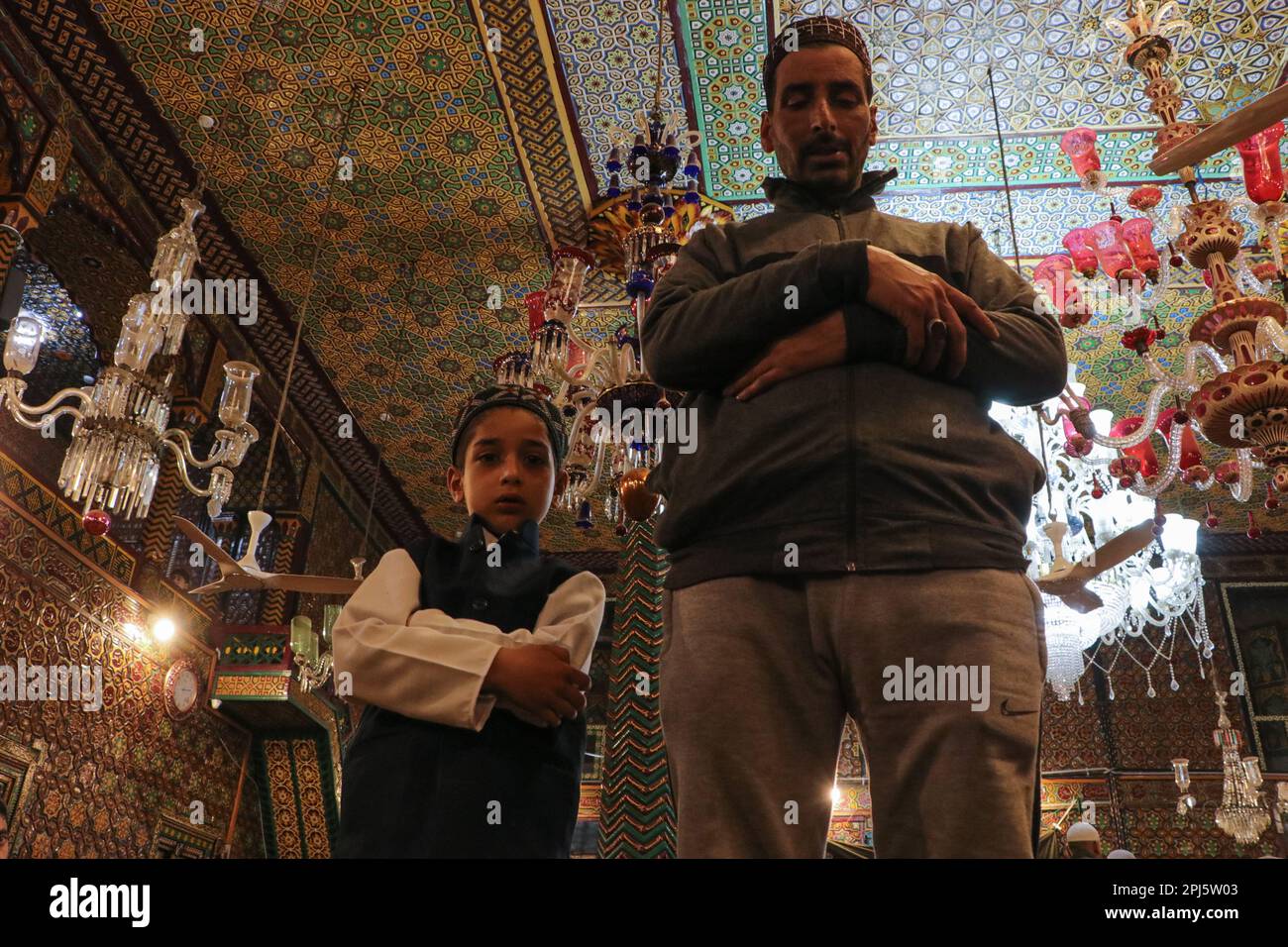 March 31, 2023, Srinagar, Jammu and Kashmir, India: A Muslim devotee ...