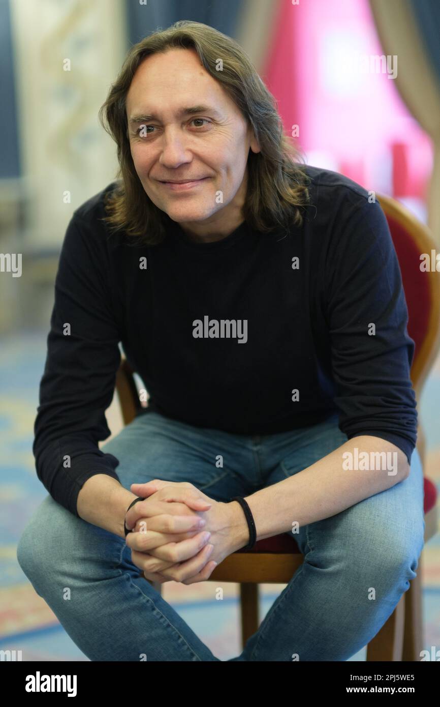 Flamenco guitarist Vicente Amigo poses during the portrait session at the Teatro Real in Madrid ...