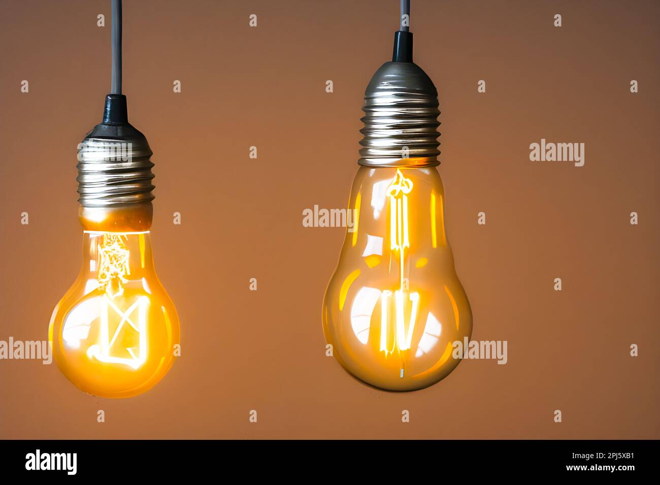 hanging bulb idea Stock Photo - Alamy