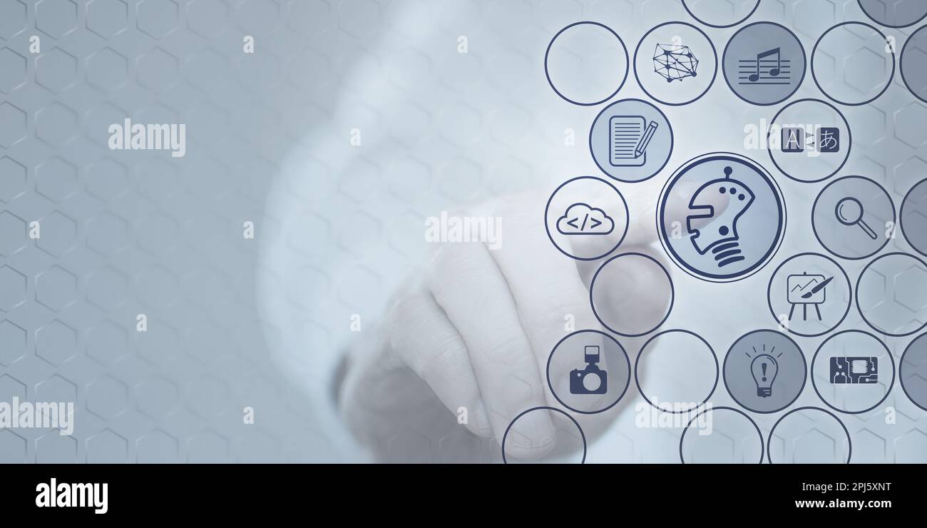 Graphic for the use of AI - Artificial Intelligence With space for text ... Graphic for the use of AI - Artificial Intelligence With space for text ...