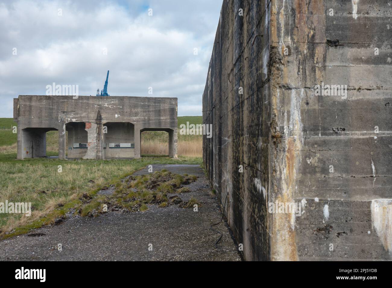Battery Fiemel. German bunker from Word War Two Stock Photo - Alamy